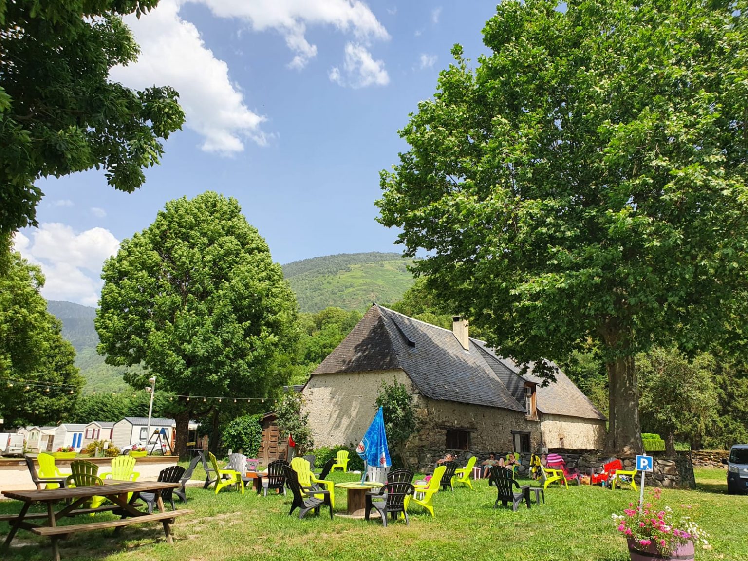 Le camping du Val d'Autun à Saint Lary Soulan.